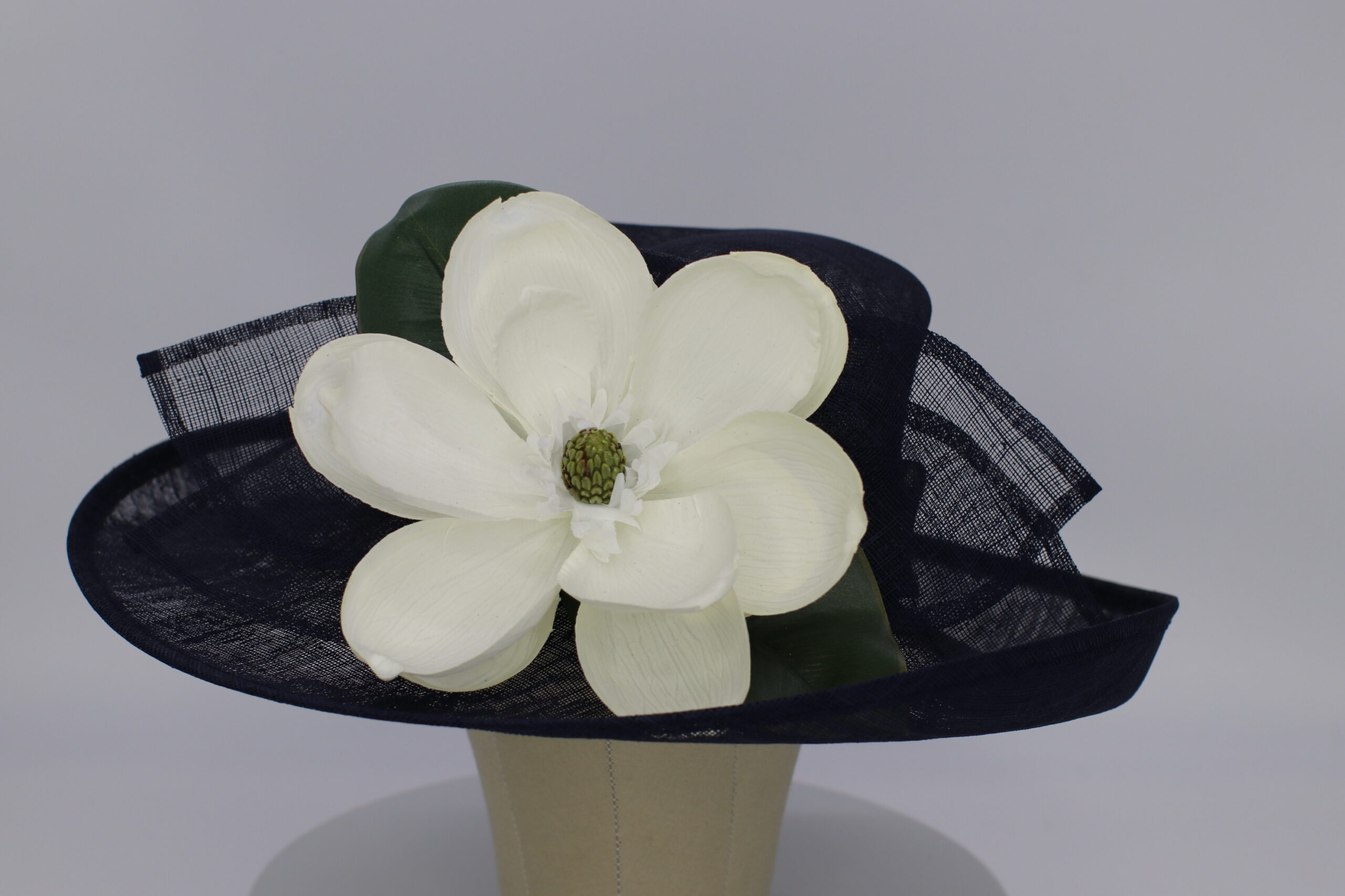 Navy Blue Magnolia Hat - Hat Rack